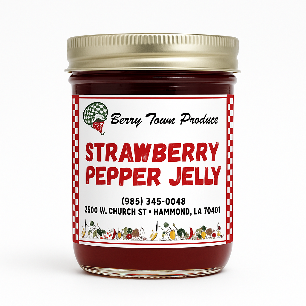 Strawberry Pepper Jelly – Berry Town Produce