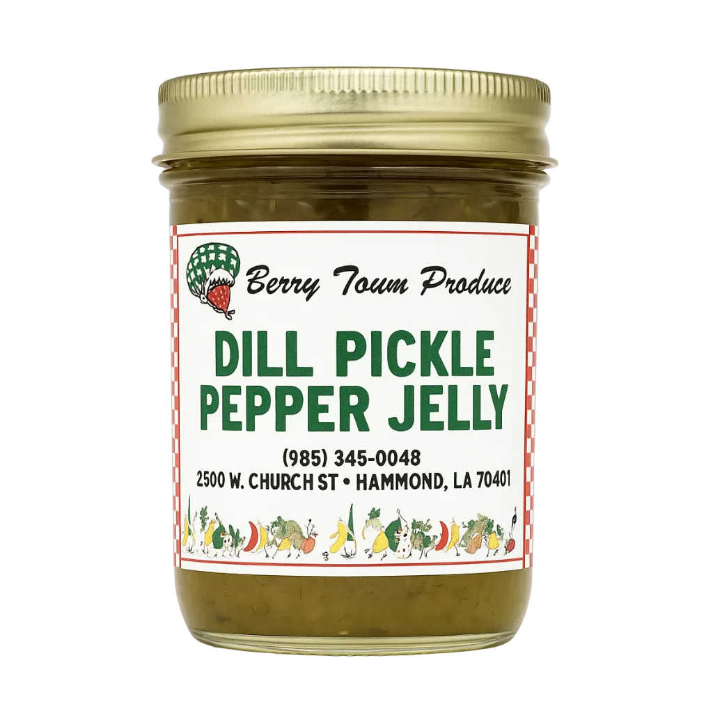 Dill Pickle Pepper Jelly – Berry Town Produce